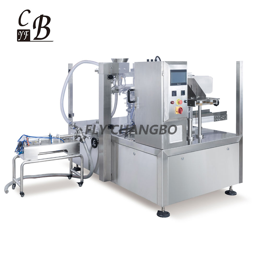 Automatic stand up pouch filling sealing machine for powder - Buy ...